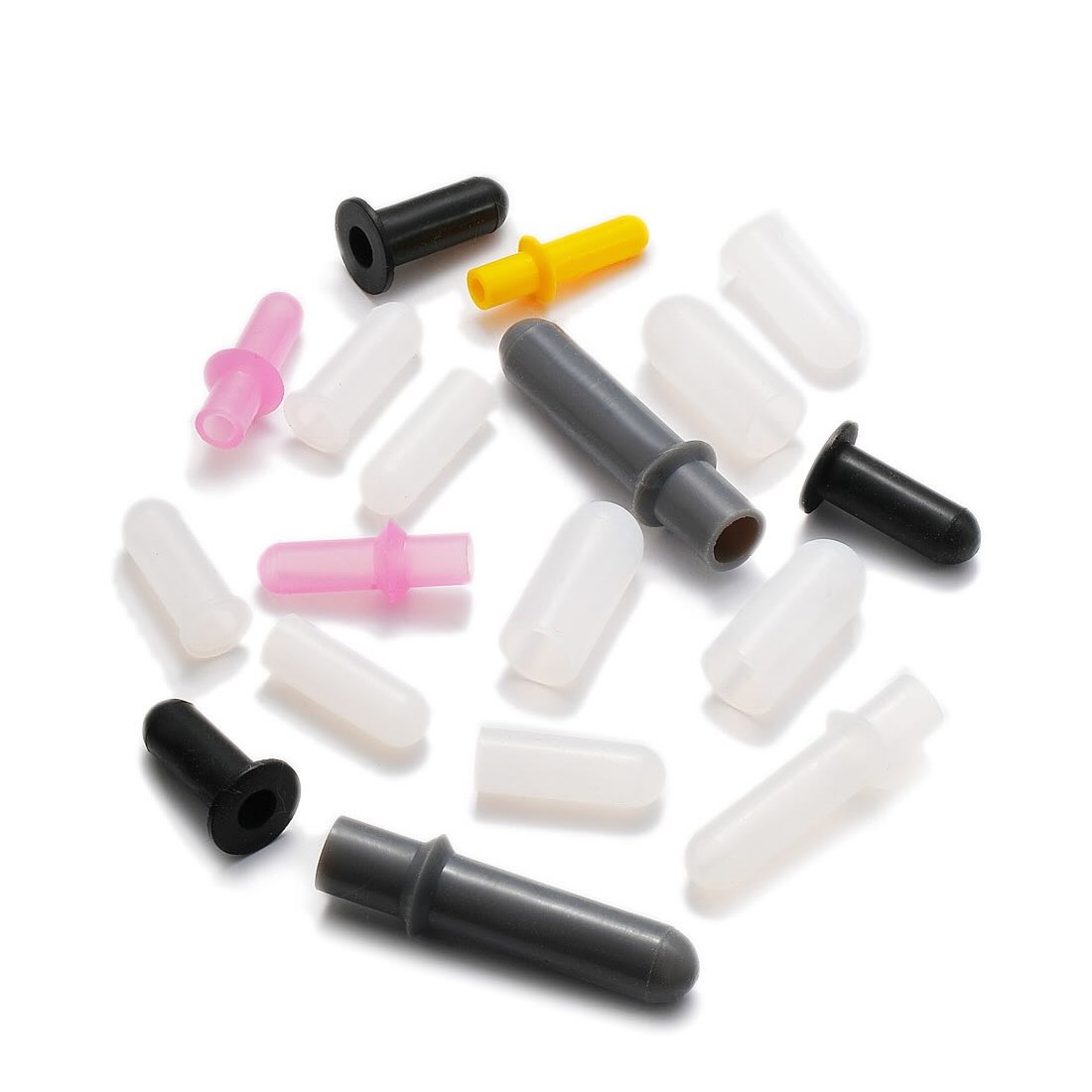Silicone Caps for Masking Powder Coating, Anodizing and Painting